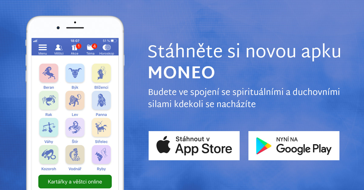 Aplikace Moneo - horoskopy a výklad karet | Moneo.sk